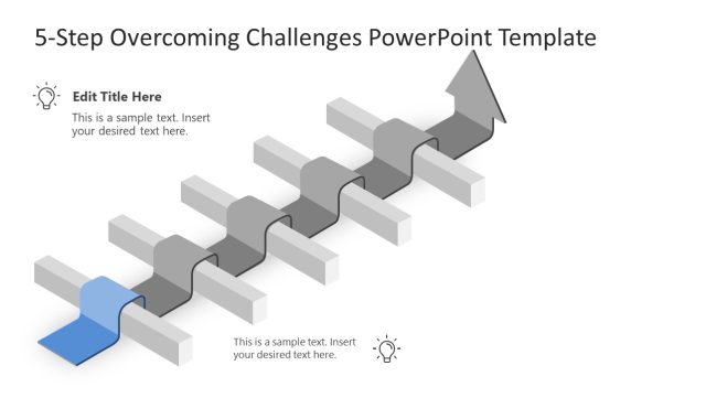 Step 1 Presentation Slide - 5-Step Overcoming Challenges Template ...