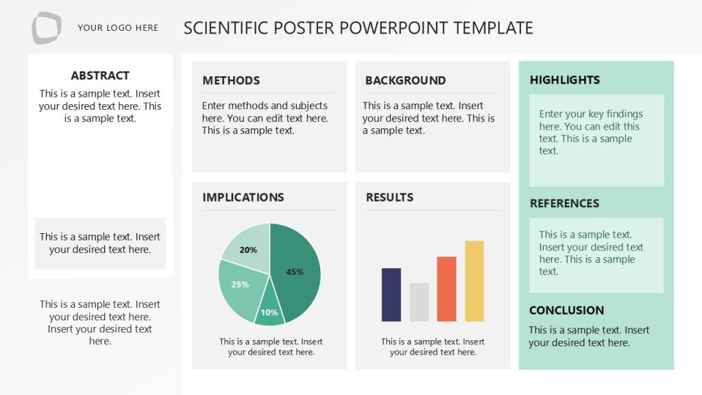 Scientific Poster Presentation Slide Template - SlideModel