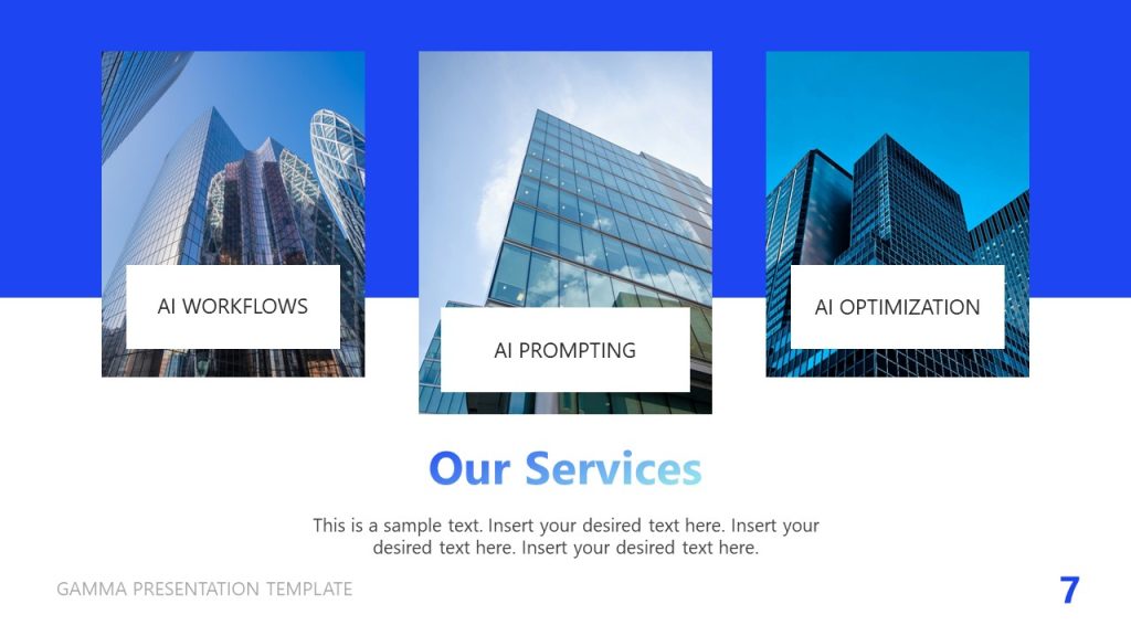 Our Services Slide with Three Columns - SlideModel