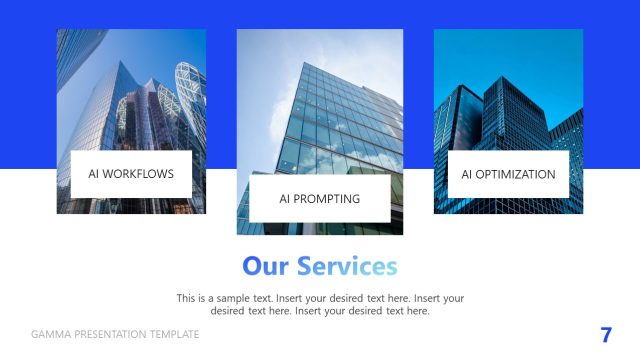 Our Services Slide with Three Columns - SlideModel