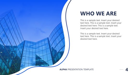 Who We Are Presentation - Alpha Slide Template - SlideModel
