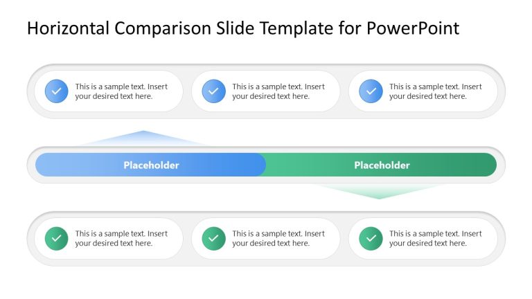Horizontal Comparison Slide PPT Template - SlideModel