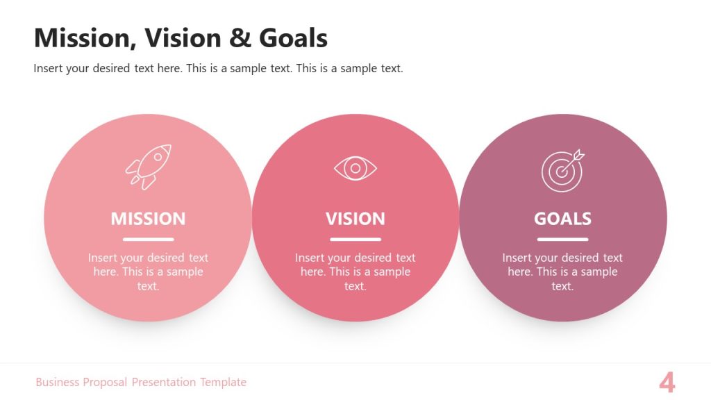 Mission & Vision Presentation Slide - Business Proposal PPT Template ...