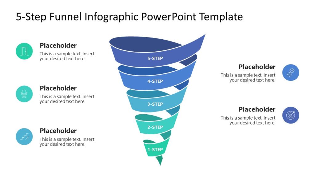 5-Step Funnel Infographic PPT Template - SlideModel