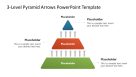 Editable 3-Level Pyramid Arrow Presentation Template - SlideModel