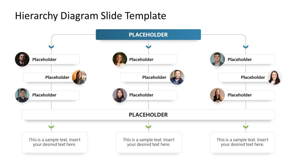 Editable Hierarchy Diagram PPT Template - SlideModel
