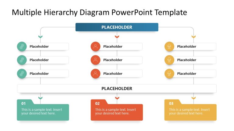 Multiple Hierarchy PPT Slide Template - SlideModel