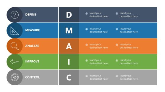 DMAIC Model PowerPoint Slide - SlideModel