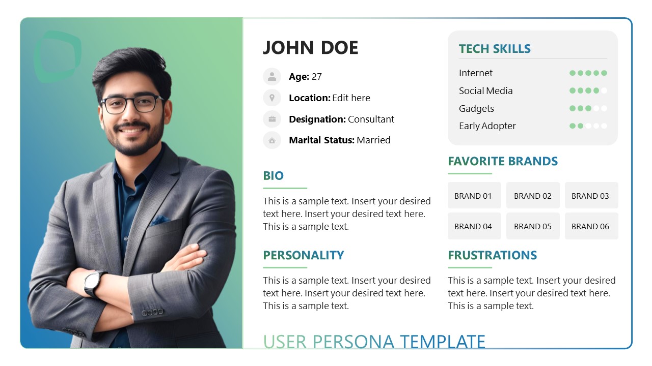 User Persona PowerPoint Template