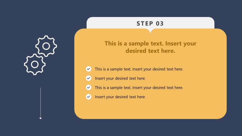 Vertical Step-by-Step Cards Template for Presentation - SlideModel