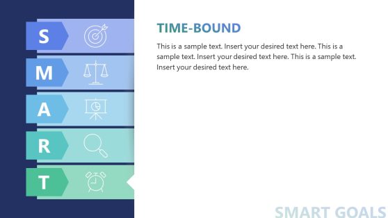 Timebound Goals Slide - SMART Goals PPT Template - SlideModel