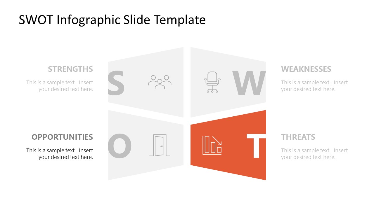 SWOT Infographic Slide Template for PowerPoint