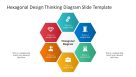 6-Item Hexagonal Design Thinking Diagram - Cover Slide - SlideModel
