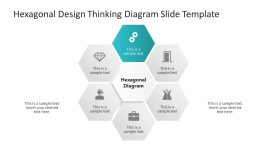 Point 1 Presentation Slide - 6-Item Hexagonal Thinking Diagram - SlideModel