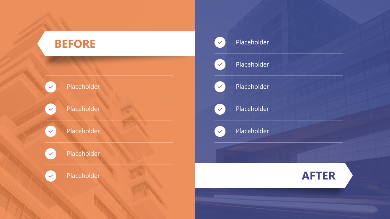 Before & After Slides Template for PowerPoint