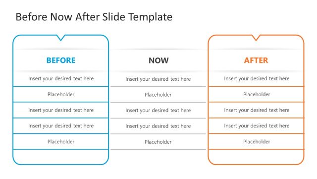 Customizable Before Now After PPT Template - SlideModel
