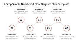 7-Step Simple Numbered Flow Diagram Presentation Template - SlideModel