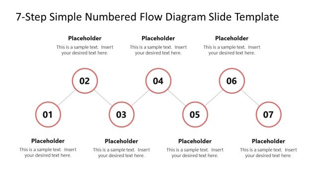 7-Step Simple Numbered Flow Diagram Presentation Template - SlideModel