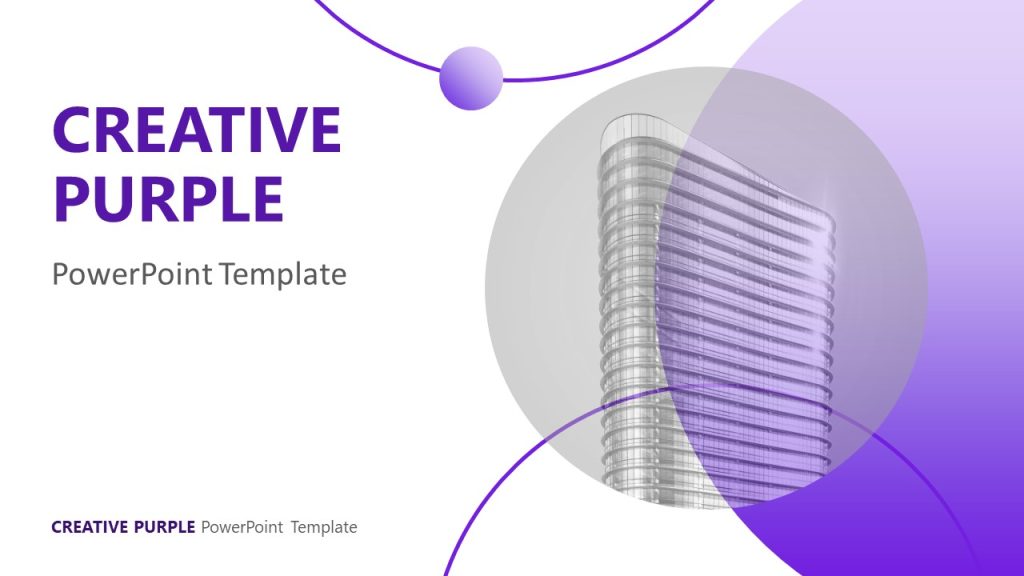 Cover Slide - Creative Purple PPT Theme - SlideModel