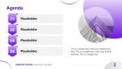 Agenda Slide with Five Points - Creative Purple PPT Theme - SlideModel
