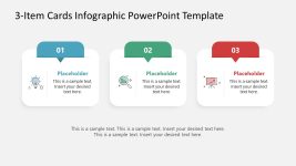 3-Item Cards Infographic Presentation Template - SlideModel