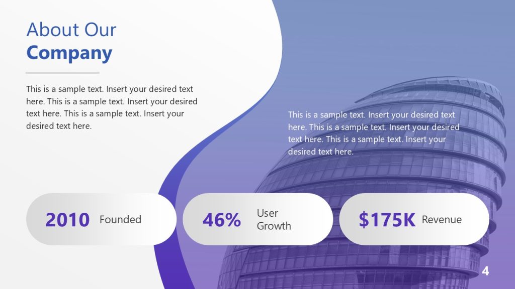 About Our Company Slide - Business Presentation Template - SlideModel
