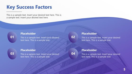 Key Success Factors Slide with Curved Lines - SlideModel