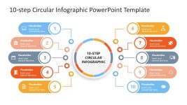 10-Step Circular Infographic Presentation Template - SlideModel