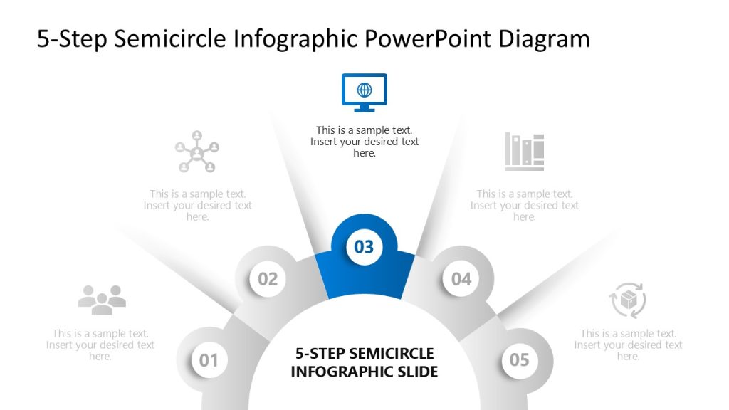 Focus Slide for Stage 3 - 5-Step Semicircle Infographic PPT Slide ...
