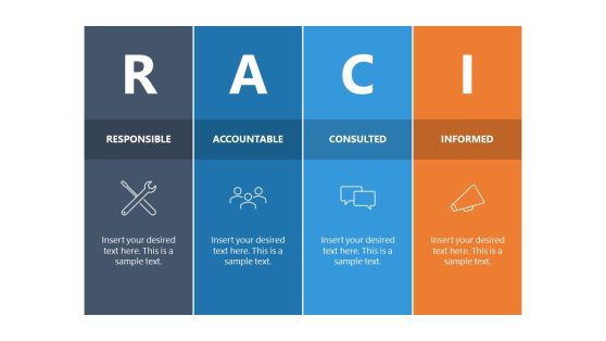 RACI Business Management Model PPT Template - SlideModel