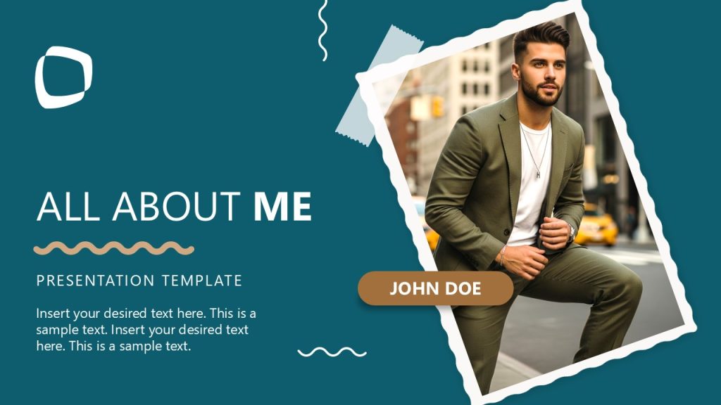 Cover Slide - All About Me PPT Template