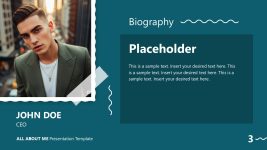 Slide with Doodle Effect - All About Me PPT Template - SlideModel
