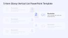 5-Item Glossy Vertical List Template for PowerPoint - SlideModel
