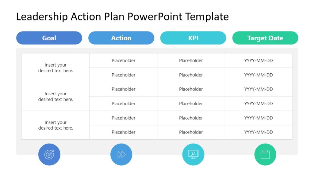 Editable Leadership Action Plan Template - SlideModel