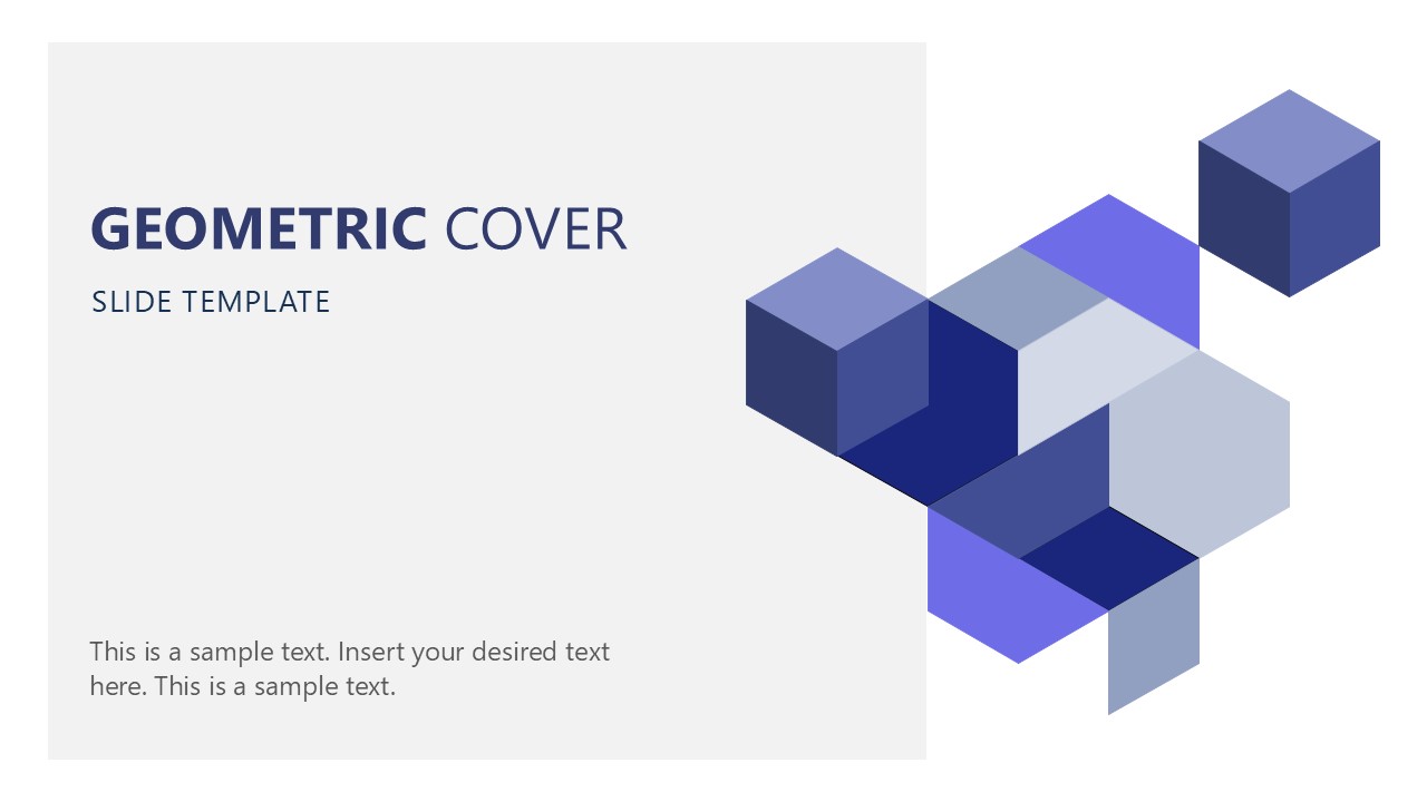 Geometric Cover Slide PowerPoint Template - SlideModel