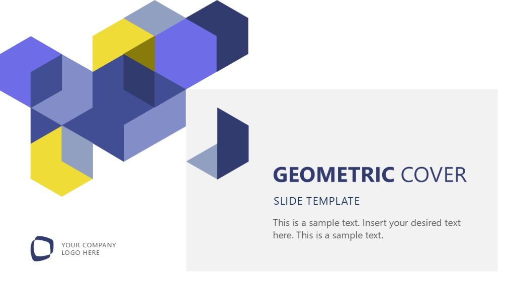 Creative Geometric Cover Presentation Template - SlideModel