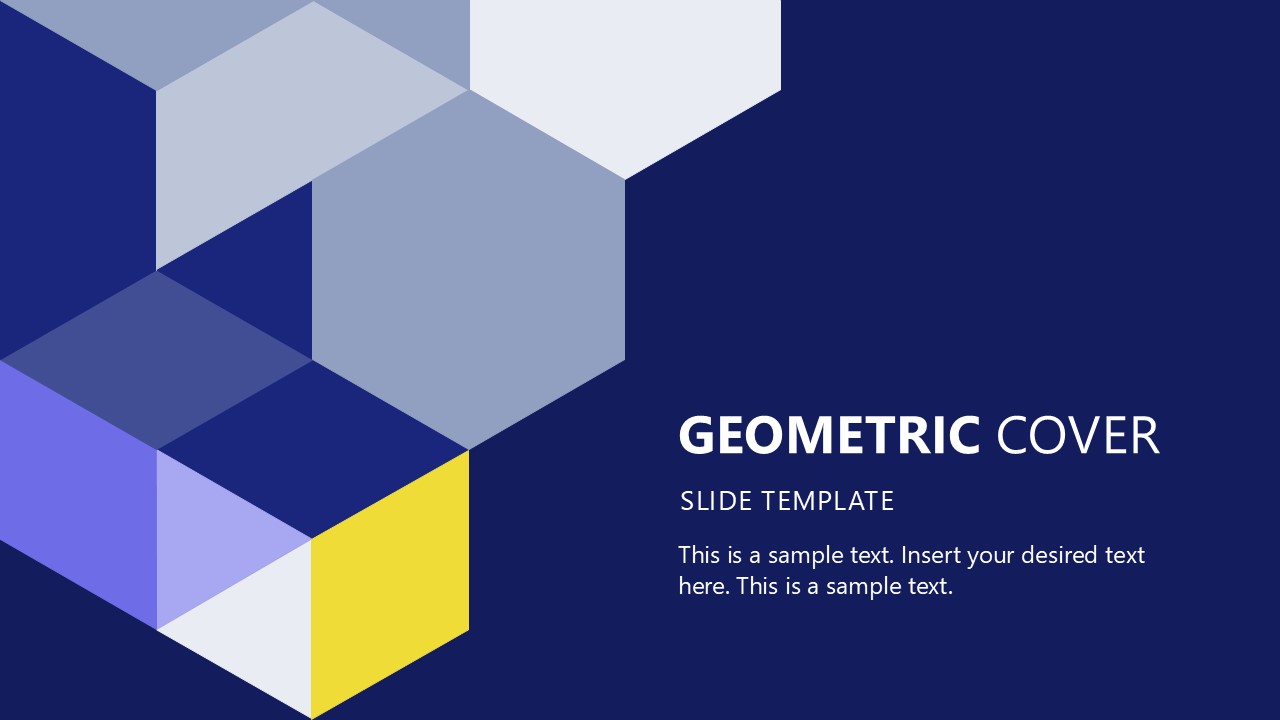 Creative Geometric Cover Template PPT Slide - SlideModel