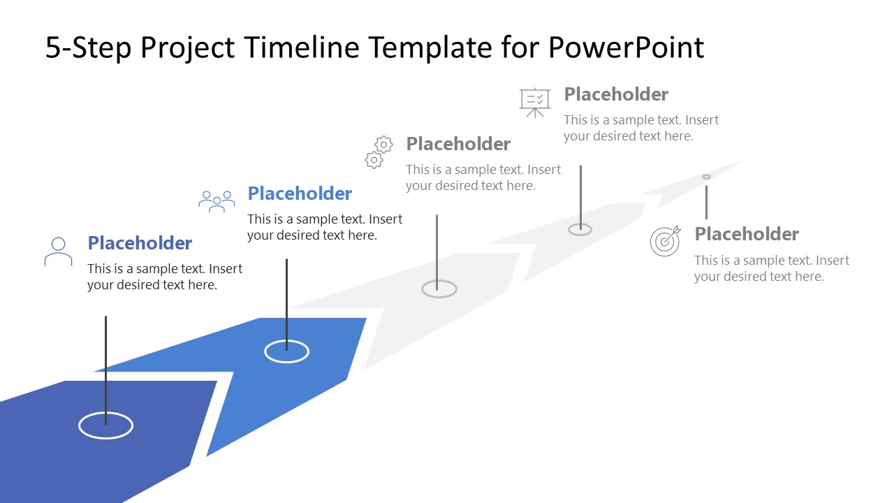 5-Step Project Timeline PowerPoint Template
