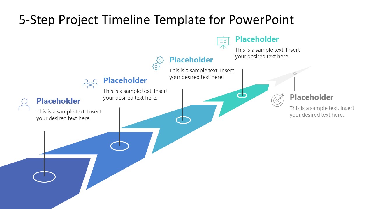 5-Step Project Timeline PowerPoint Template