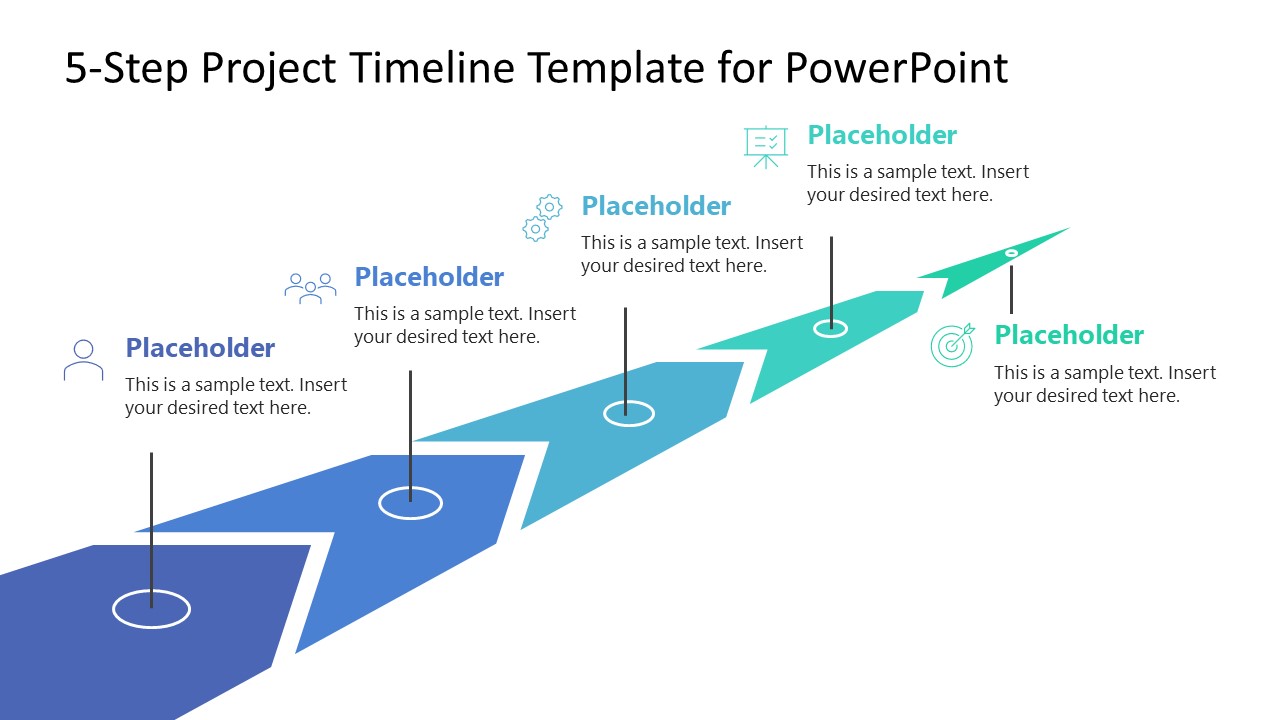 5-Step Project Timeline PowerPoint Template