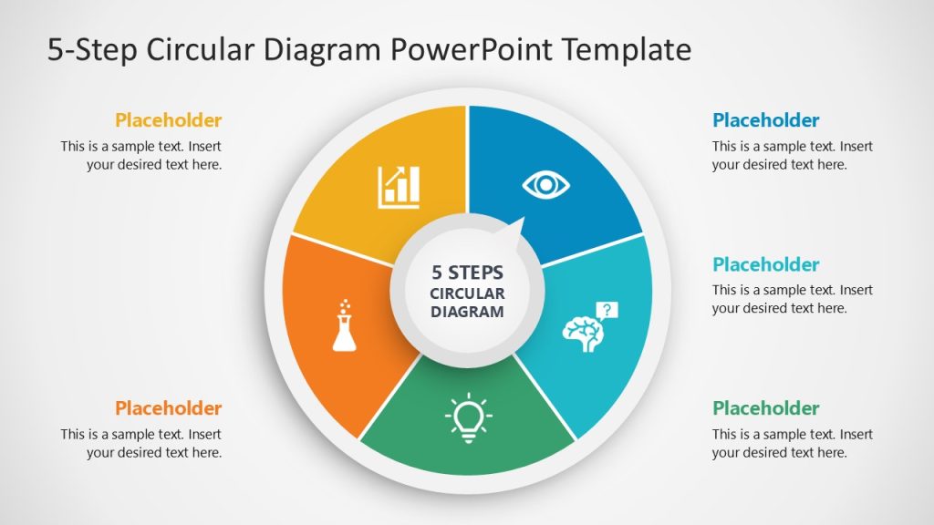 5-Step Circular Diagram Template