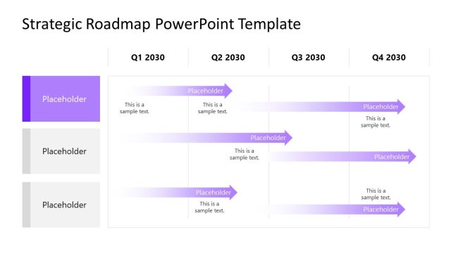 Editable Strategic Roadmap Template - SlideModel