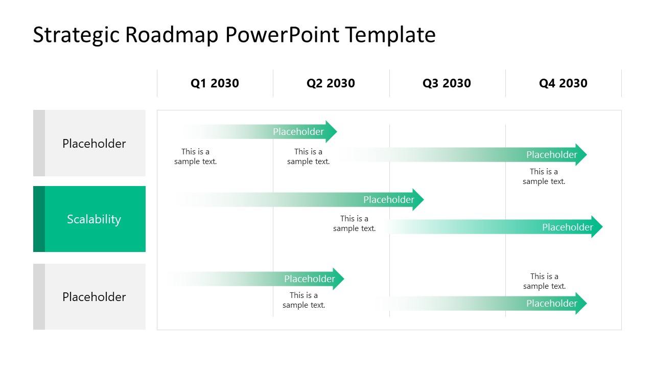 Strategic Roadmap Slide PPT Template - SlideModel