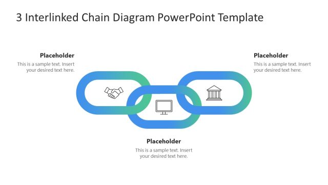 3 Interlinked Chain Diagram Presentation Template - SlideModel