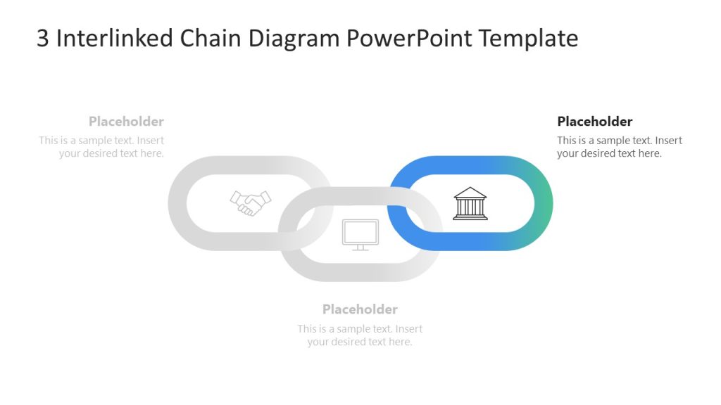 3 Interlinked Chain Slide Layout - SlideModel