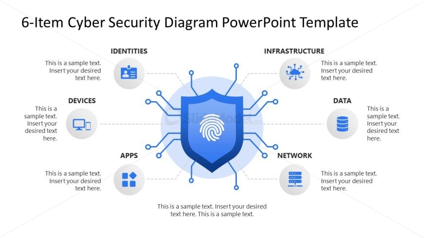 Cyber Security Diagram Slide Template