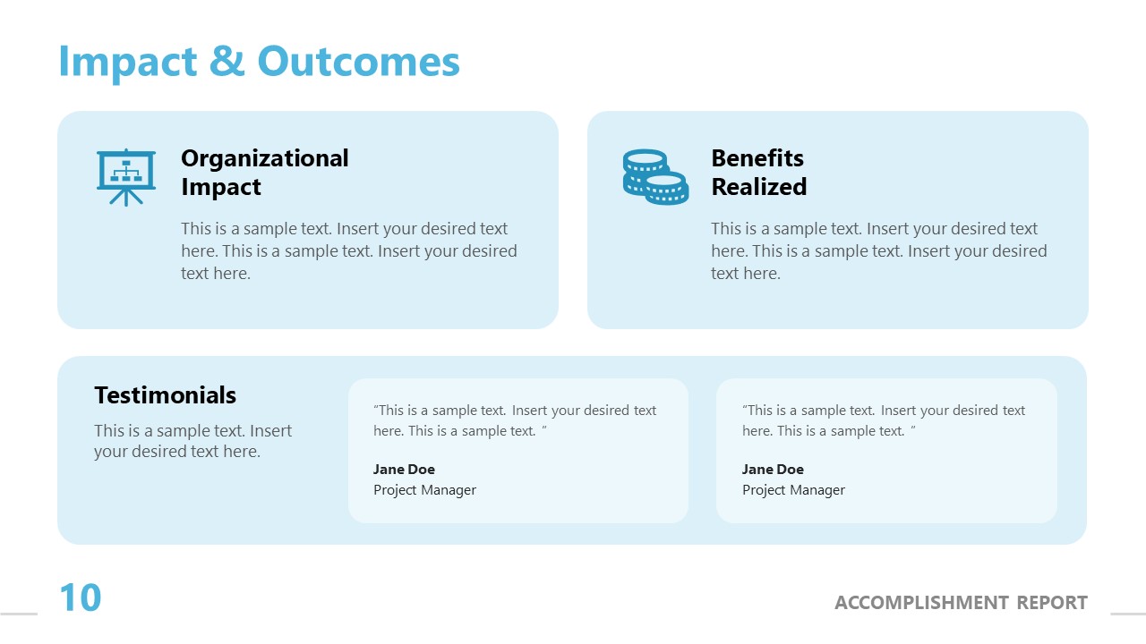 Accomplishment Report PowerPoint Template