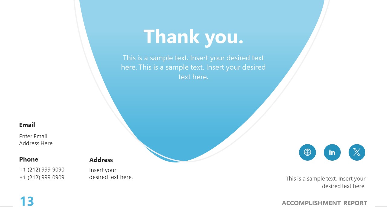 Accomplishment Report PowerPoint Template