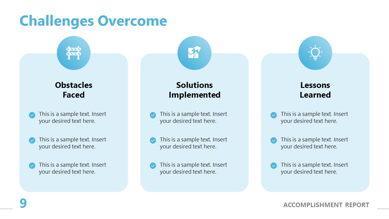 Accomplishment Report PowerPoint Template