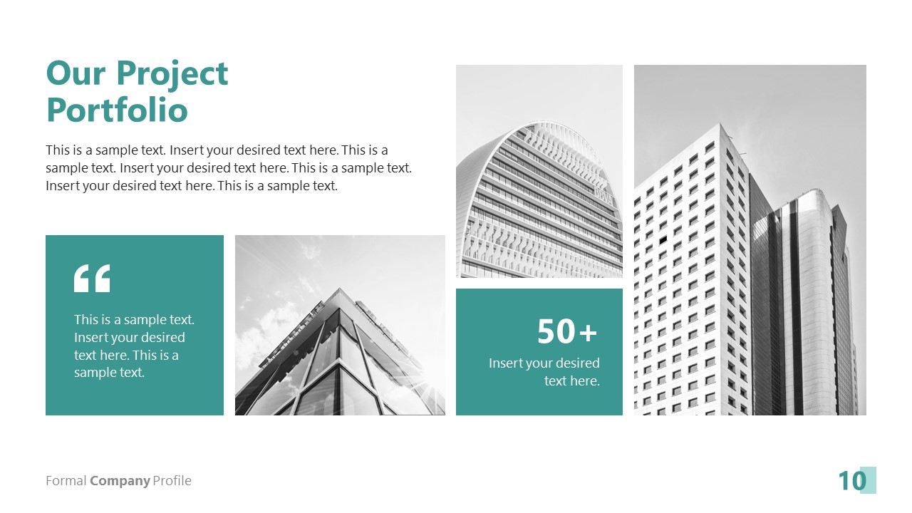 Formal Company Profile PowerPoint Template